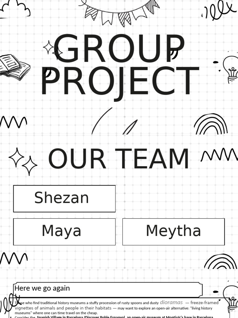 Black and White Cute Minimalist Group Project Presentation | PDF