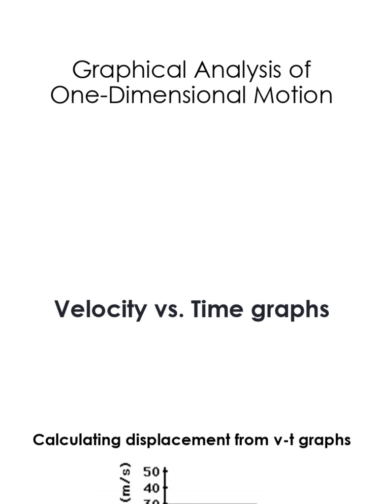 Graphical Analysis of 1-d Motion | PDF | Velocity | Acceleration
