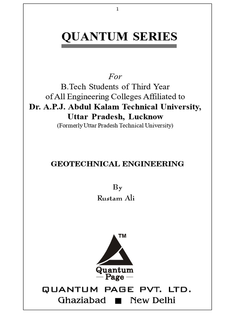 quantum geotech | PDF | Soil Mechanics | Geotechnical Engineering
