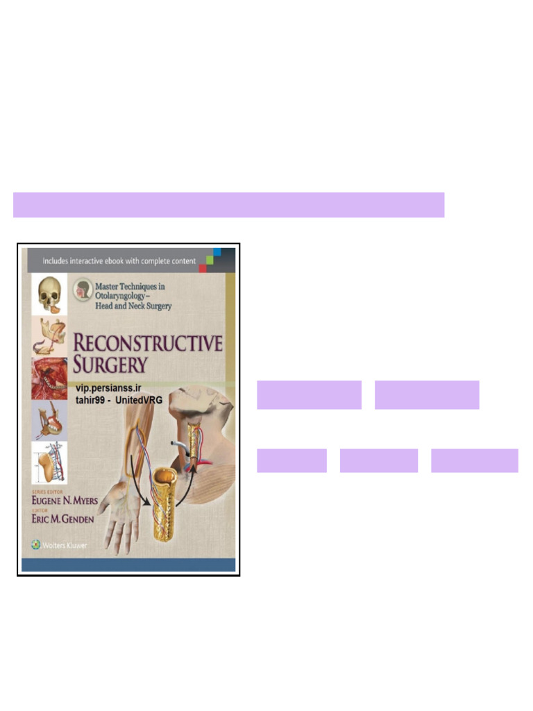 Master Techniques in Otolaryngology Head and Neck Surgery ...
