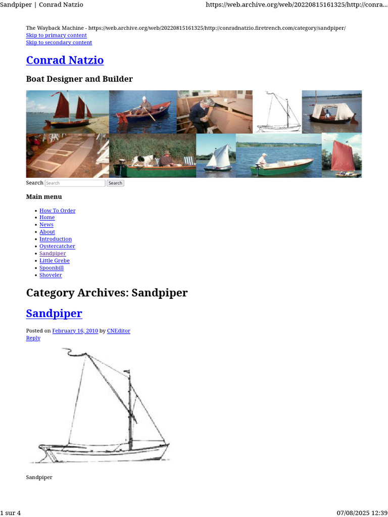 Sandpiper Boat Design Overview | PDF | Hull (Watercraft) | Watercraft