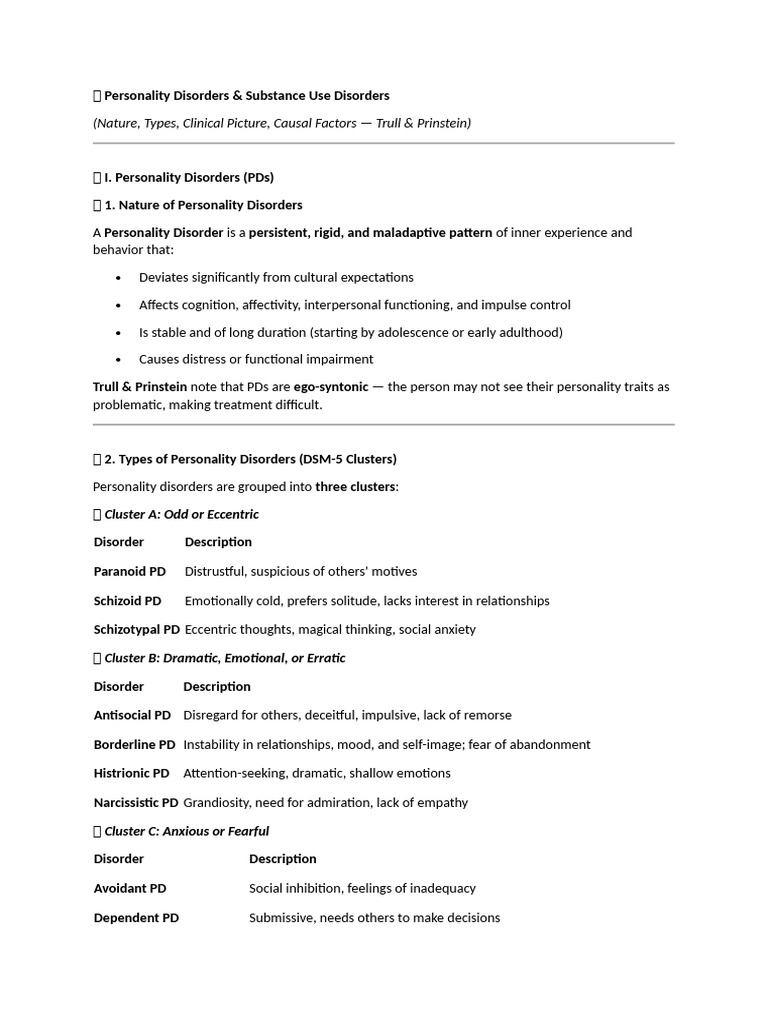 ? Personality Disorders | PDF | Personality Disorder | Mental Disorder
