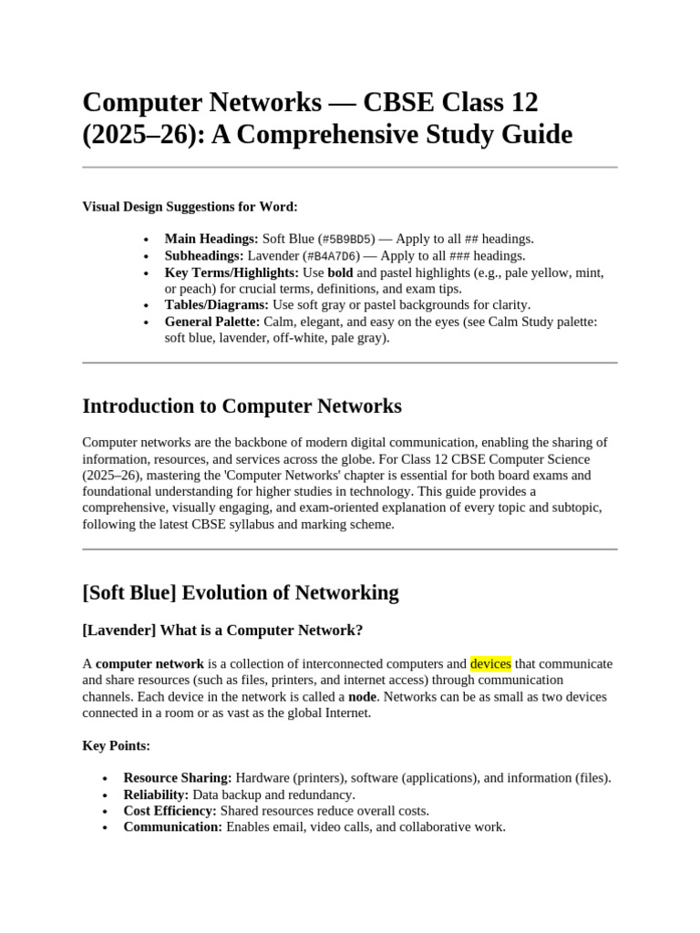 Computer Networks | PDF | Computer Network | World Wide Web