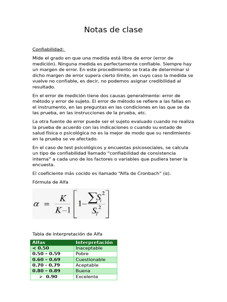 Notas de Clase | PDF | Metodología de encuesta | Sicología