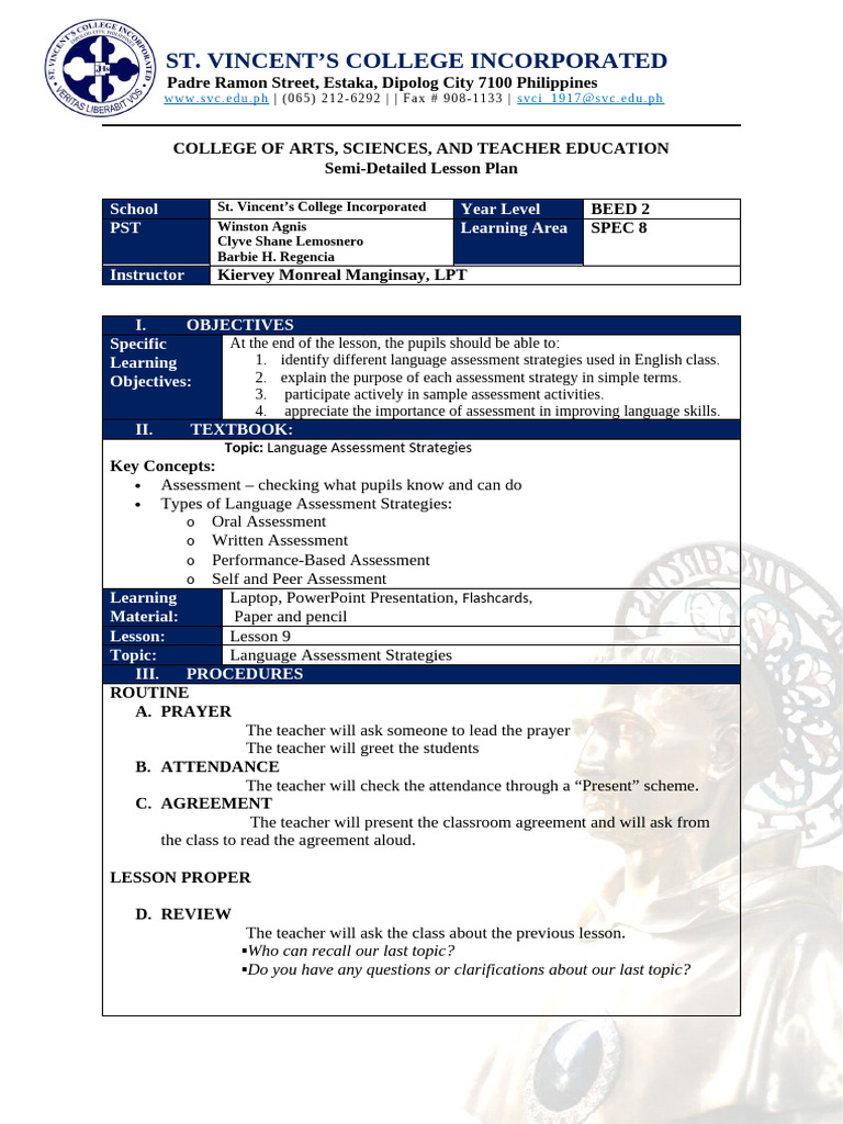 Semi Detailed Semidlp g9 2 | PDF | Teachers | Lesson Plan