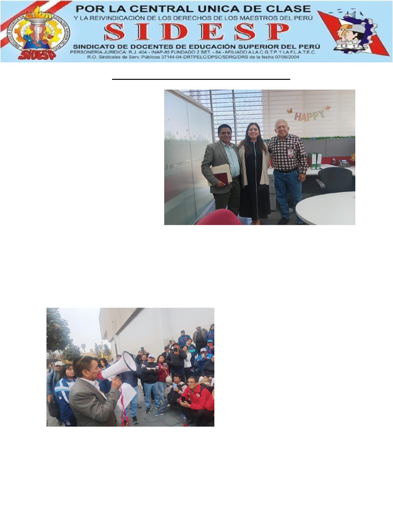 Comunicado 019-2025 Cen Sidesp (1) | PDF | Gobierno