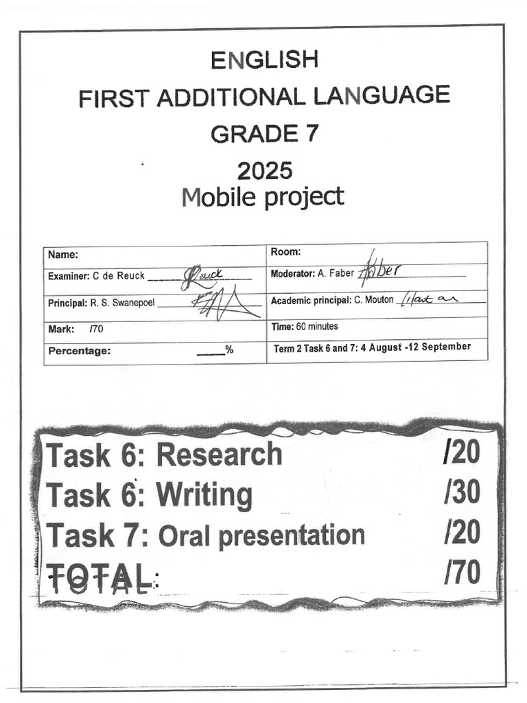 Grade 7 Project | PDF