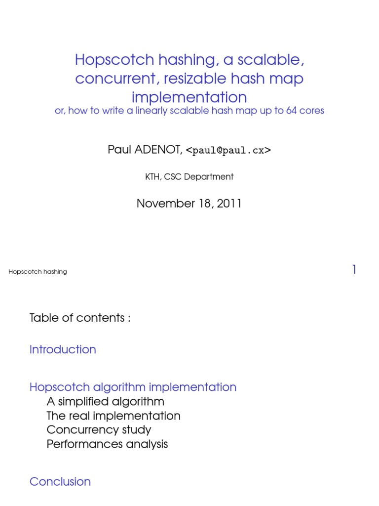 Hopscotch | PDF | Cpu Cache | Data
