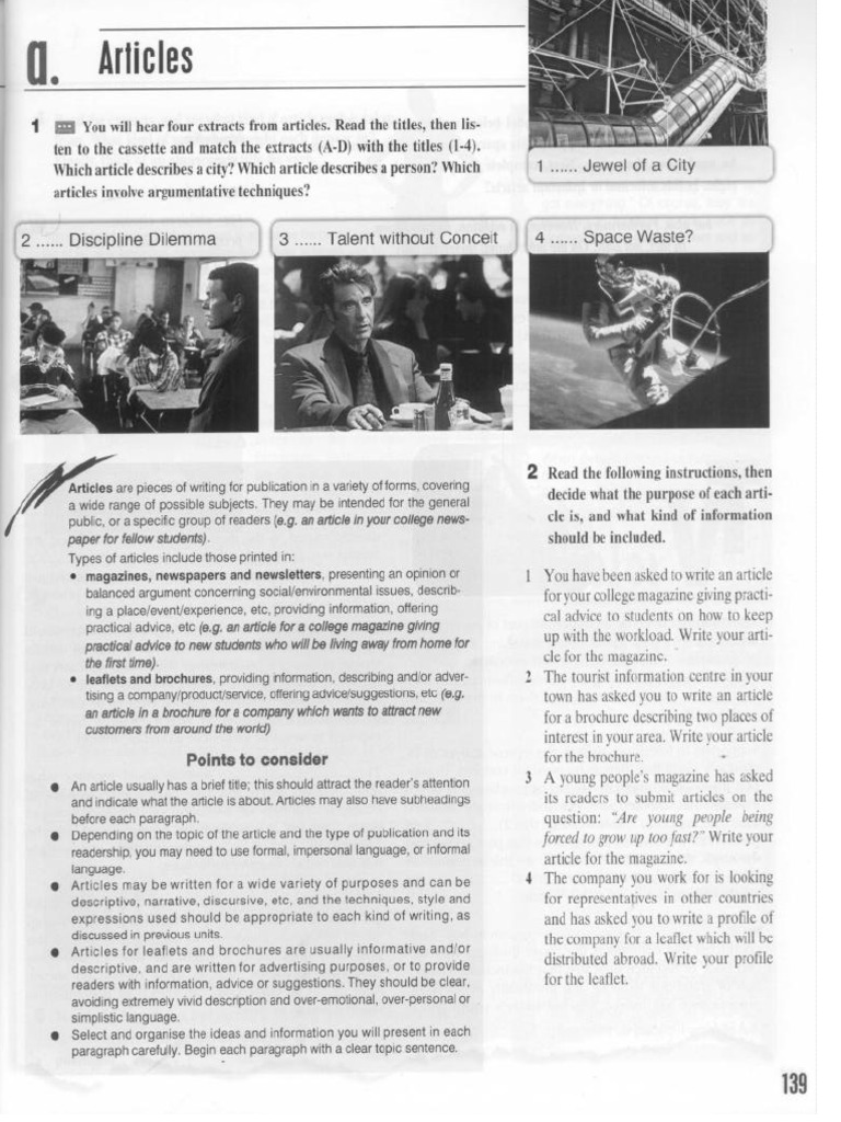 ARTICLES - Successful Writing Proficiency | PDF