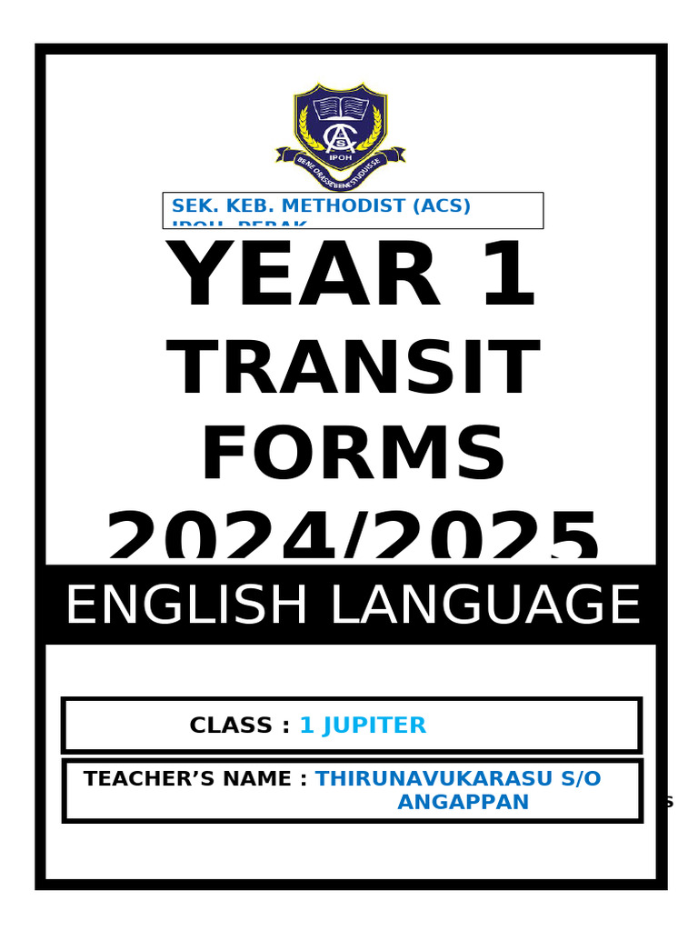 Year 1 Transit Forms Sk Jati | PDF | Literacy | Phonics