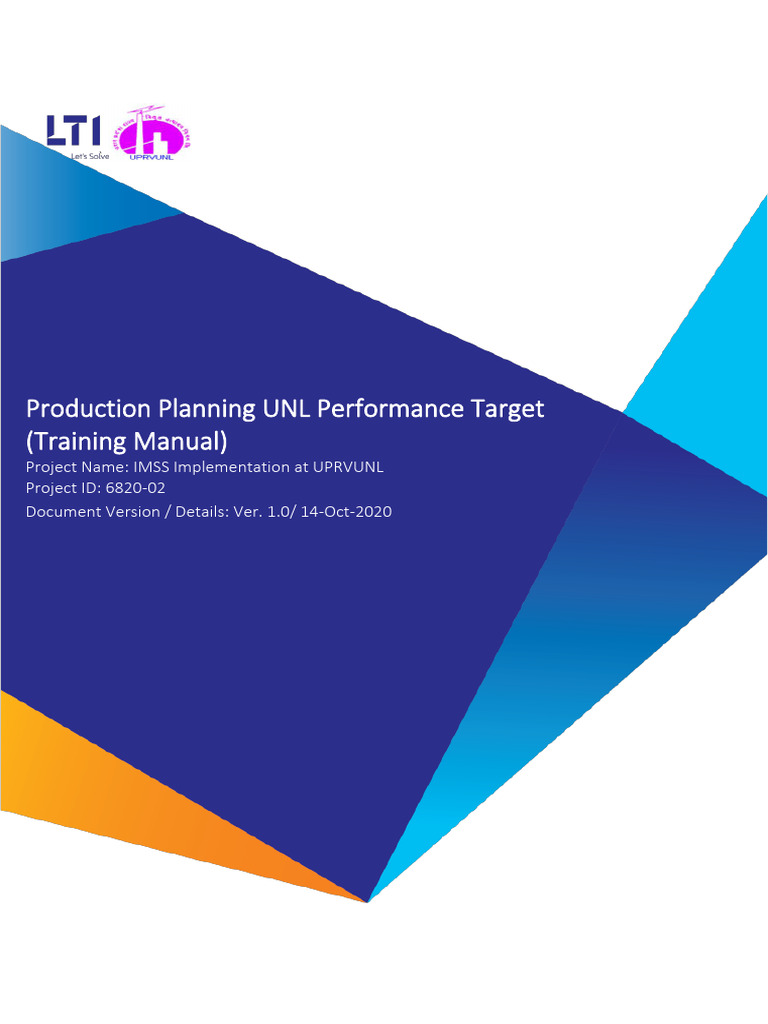 6820-02-IMSS UPRVUNL PP-07 UNL Performance Target V1.0-Converted | PDF ...