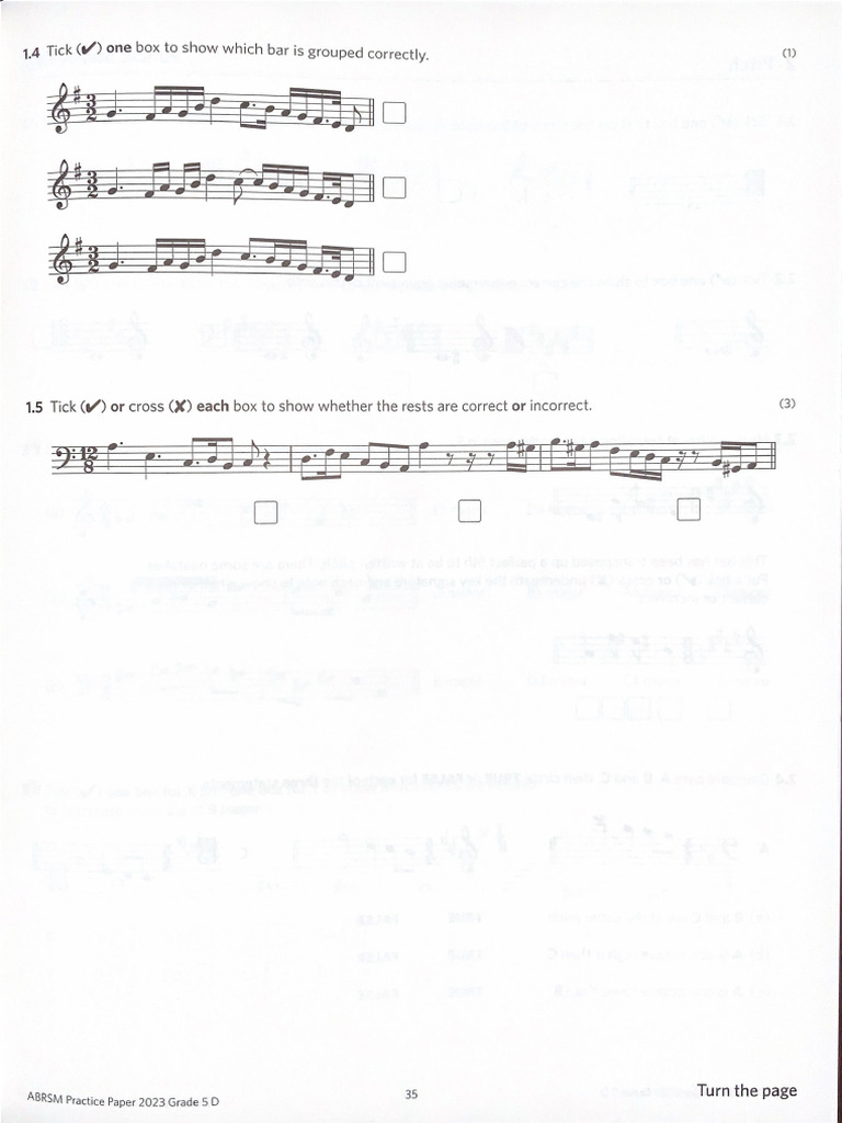 Grade 5 Theory 2023 | PDF