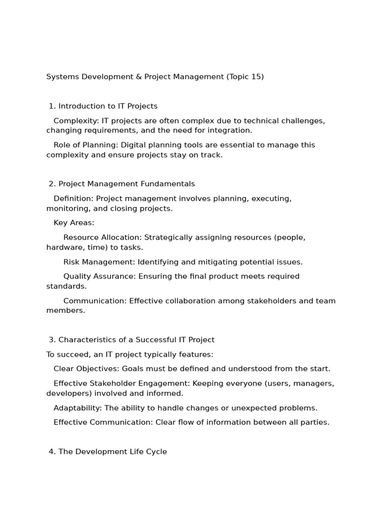 Systems Development2 | PDF | Project Management | Software Development Process