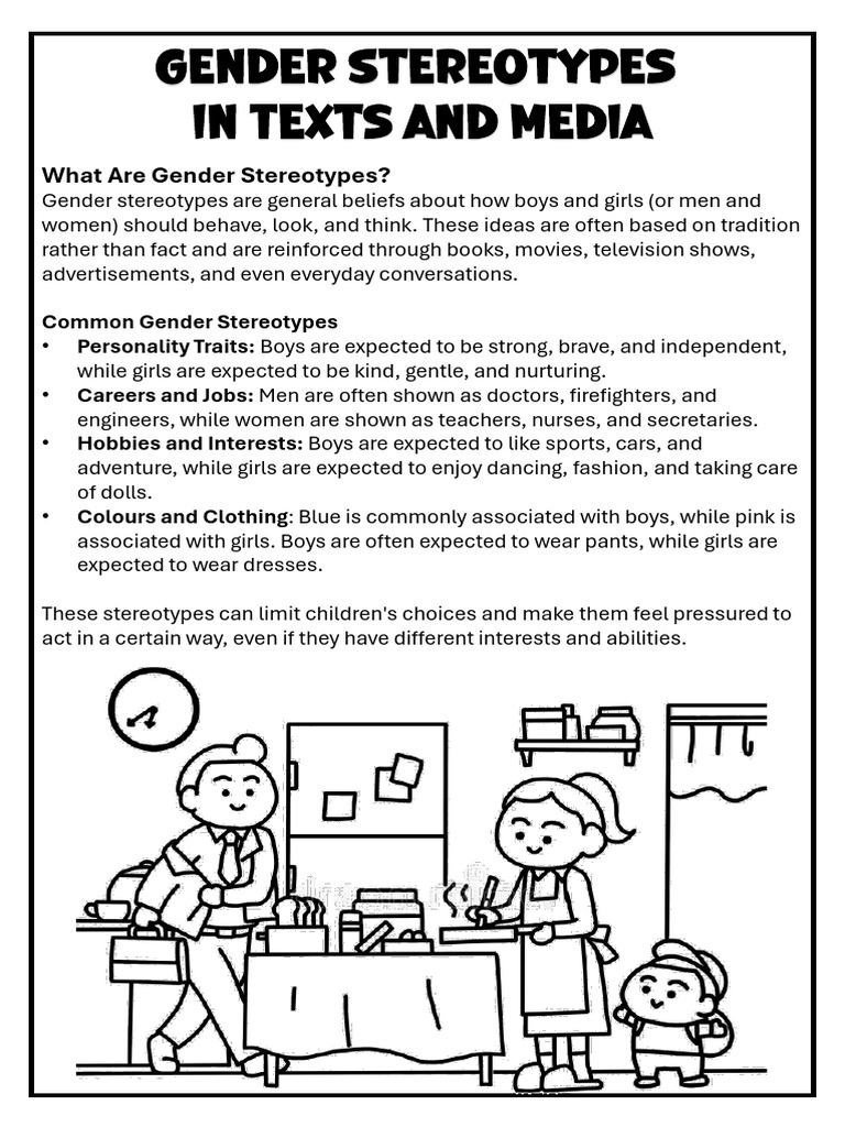 Understanding Gender Stereotypes in Media | PDF | Stereotypes | Gender Role