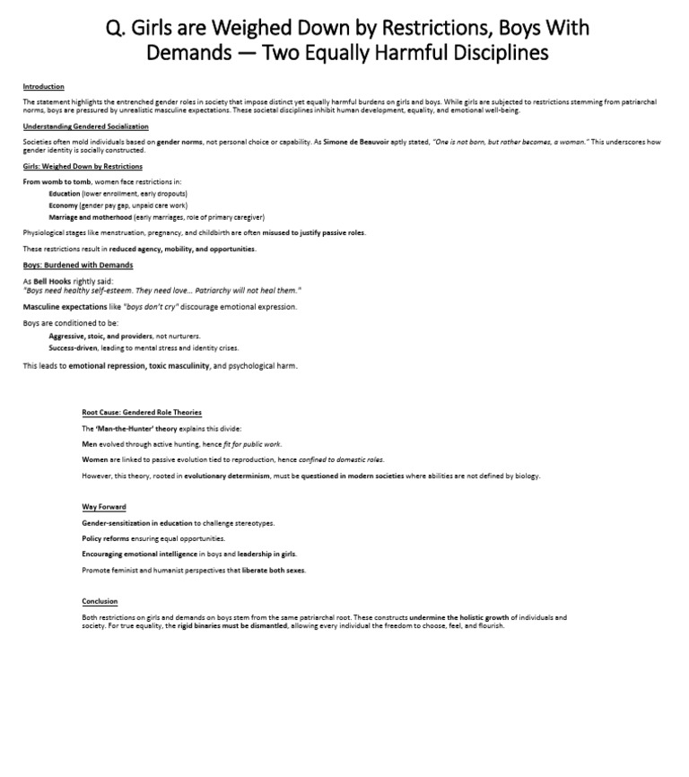 Girls Are Weighted Down | PDF | Gender | Gender Studies