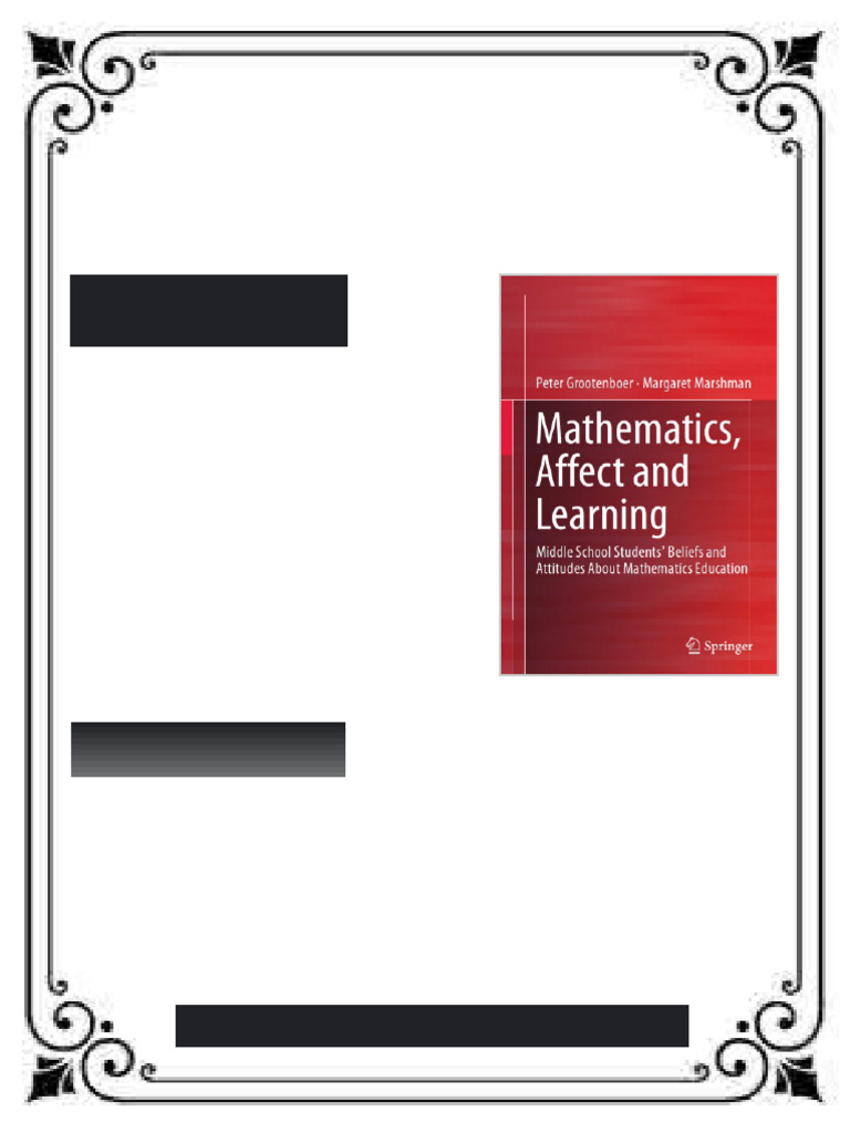 Mathematics Affect and Learning Middle School Students Beliefs and Attitudes About Mathematics ...