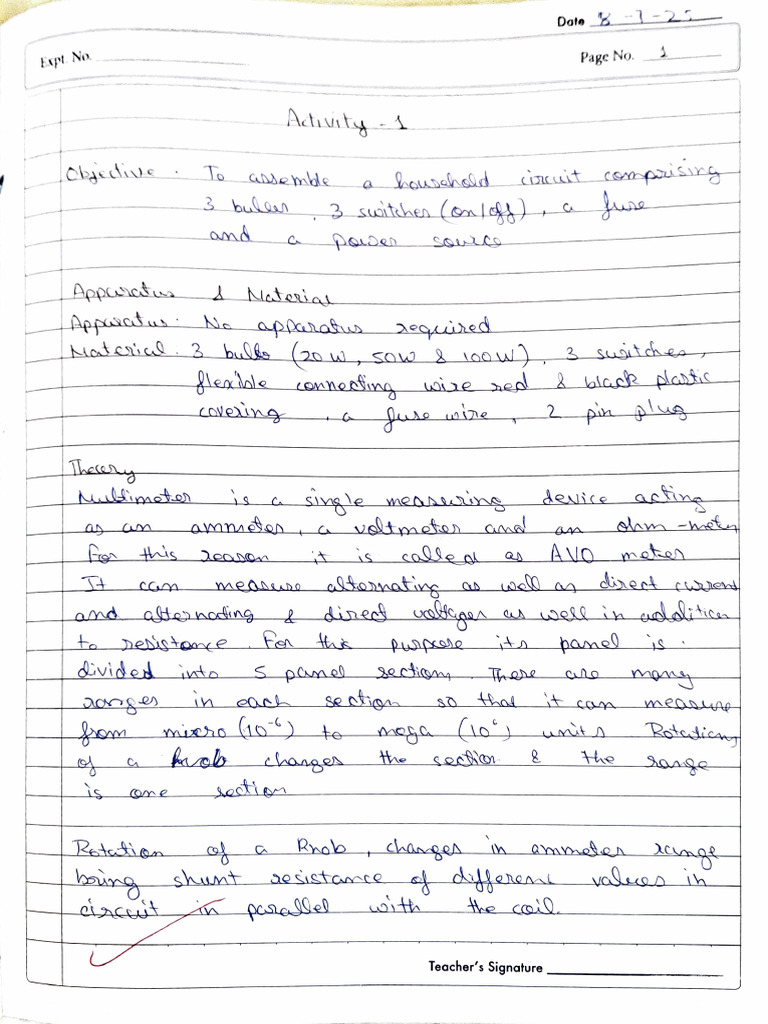 Physics Activity File Class 12 | PDF