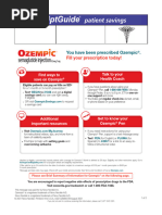 Ozempic 0.5 mg Patient Information Leaflet | PDF | Hypoglycemia | Diabetes
