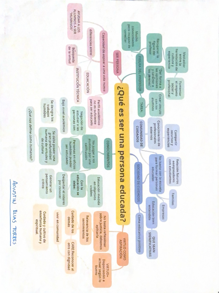 Persona Educada Mapa Mental | PDF