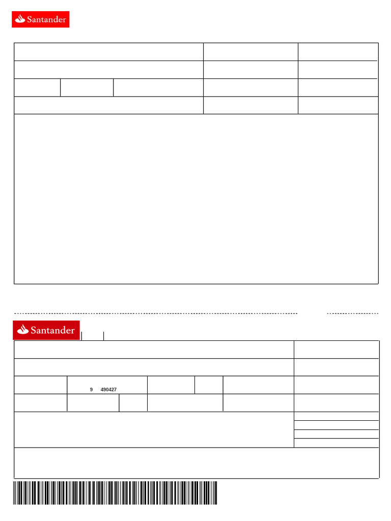 Boleto Bancário Santander Detalhado | PDF | Tecnologia financeira ...