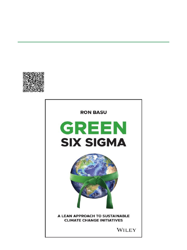 Green Six Sigma A Lean Approach to Sustainable Climate Change ...