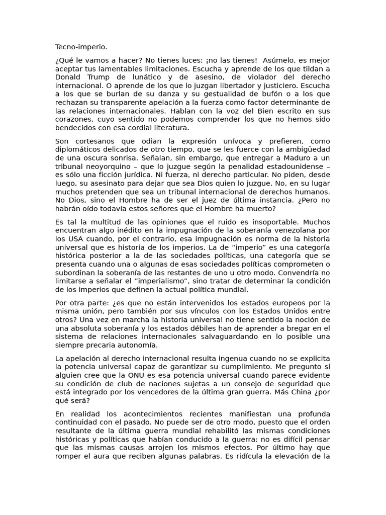 Tecno Imperio | PDF | Democracia | Ideologías políticas