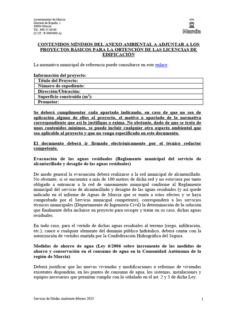 Anexo Ambiental Obras Rev 22-2-2023 Final Def | PDF | Chimenea | Residuos