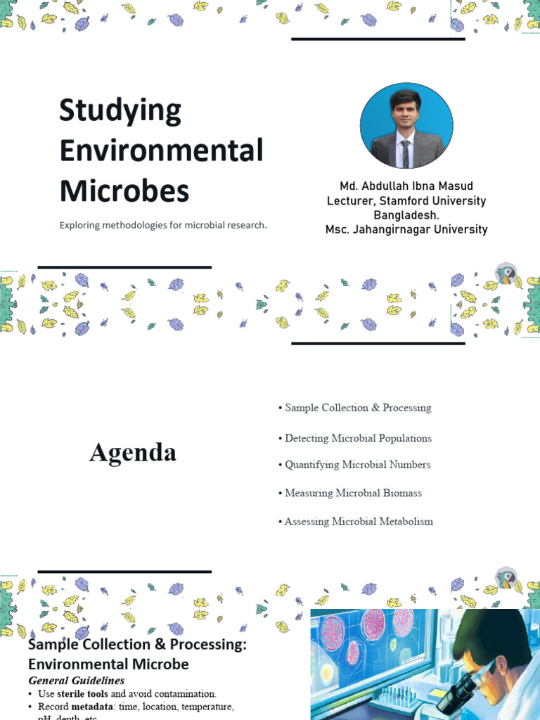 Environmental Microbial Research Methods | PDF | Metabolism | Real Time ...