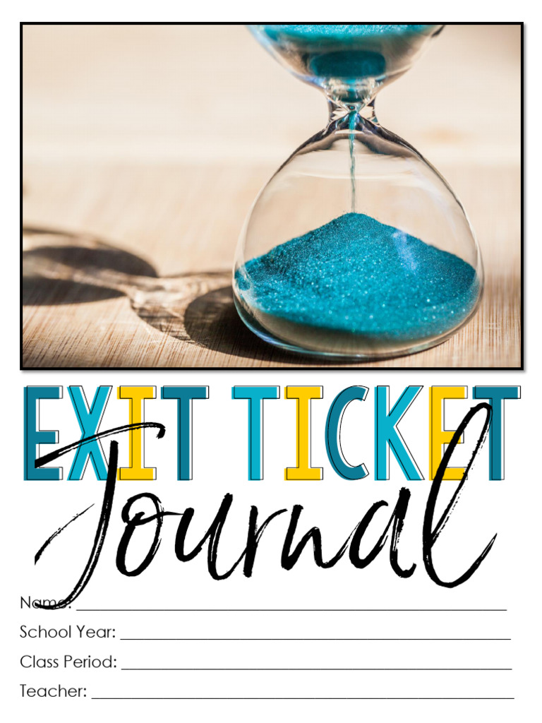 Exit Ticket Journal Template | PDF | Human Communication | Cognition