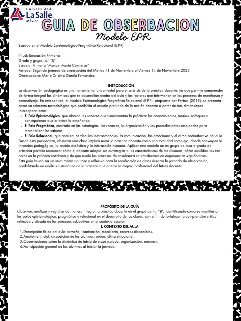 Copia de Copia de Guia Con El Modelo Epr | PDF | Maestros | Enseñando