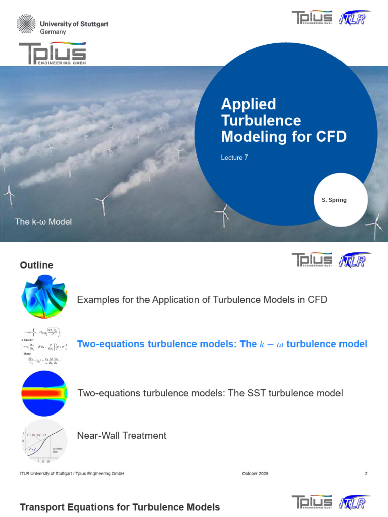 k-ω Turbulence Model in CFD Analysis | PDF | Turbulence | Soft Matter