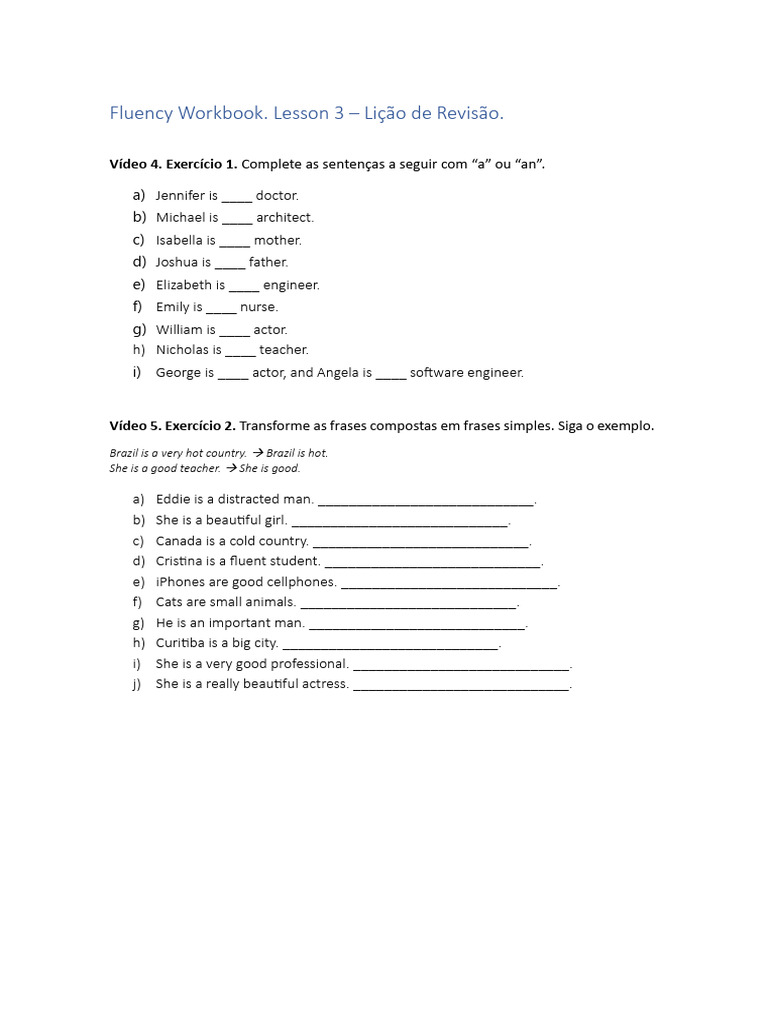 Lesson 3_Fluency Workbook | PDF