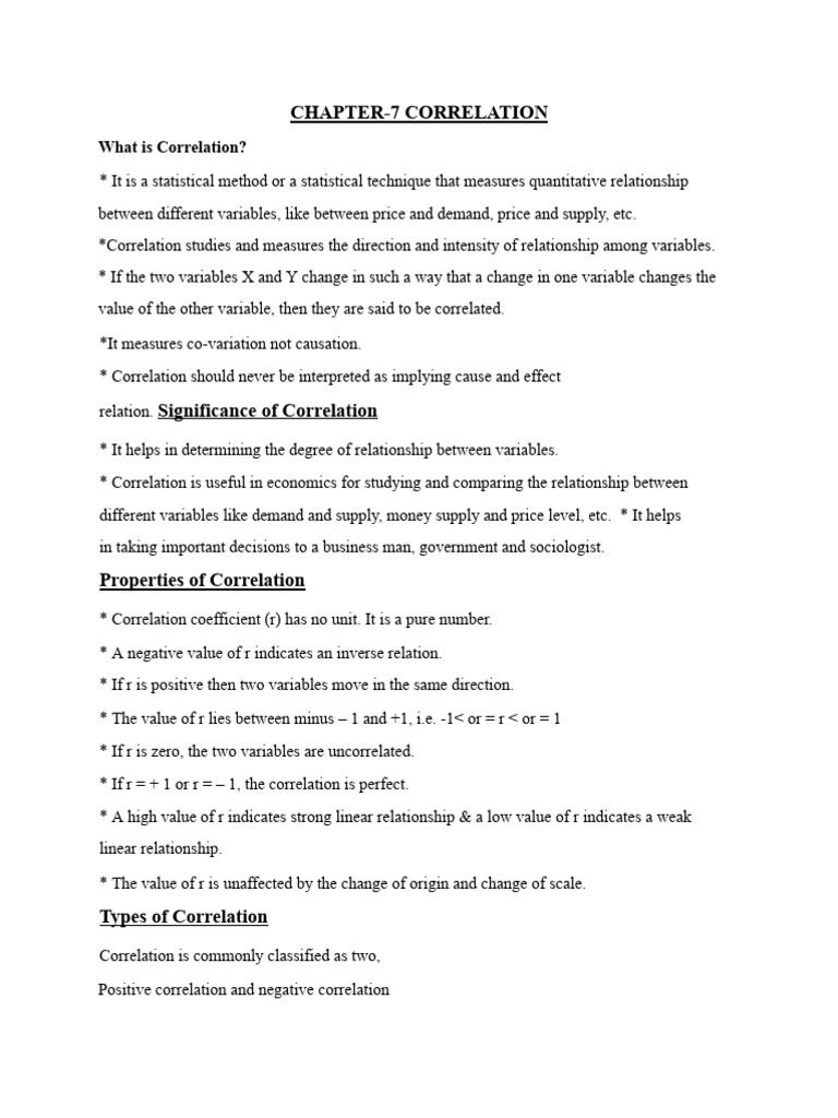 Correlation | PDF | Multivariate Statistics | Economics