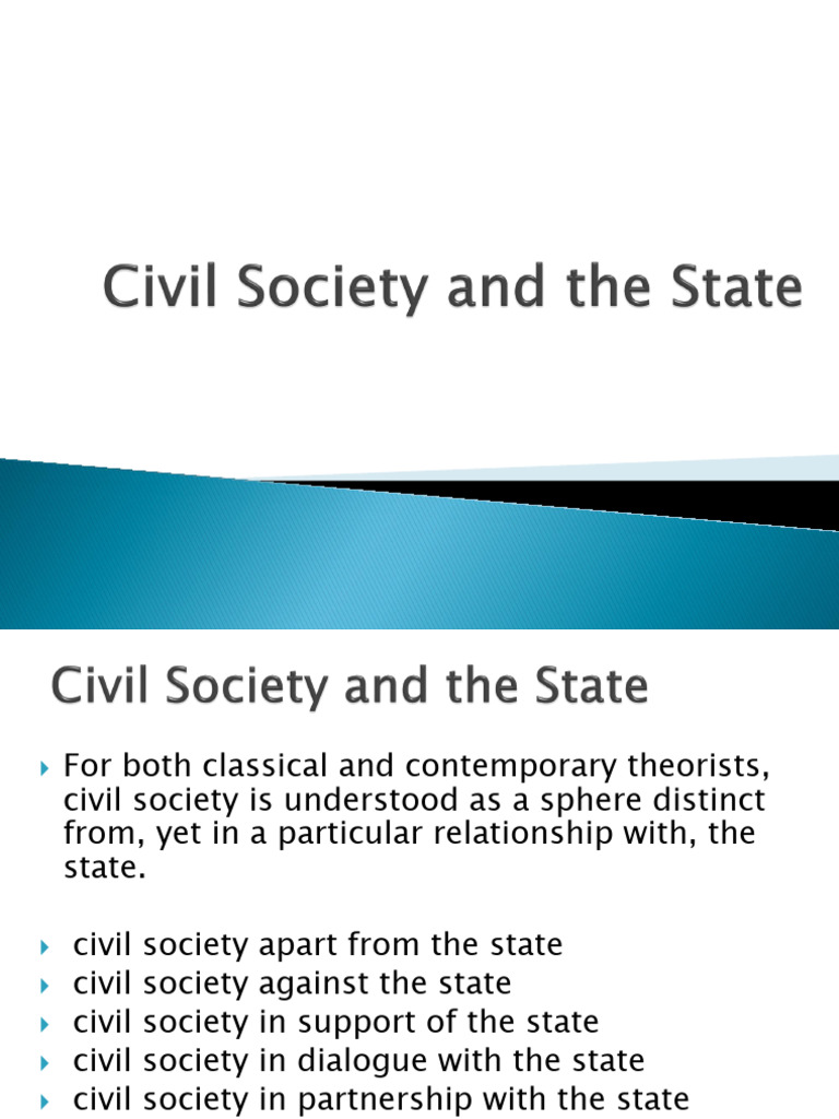 Understanding Civil Society's Role | PDF | Civil Society | State (Polity)