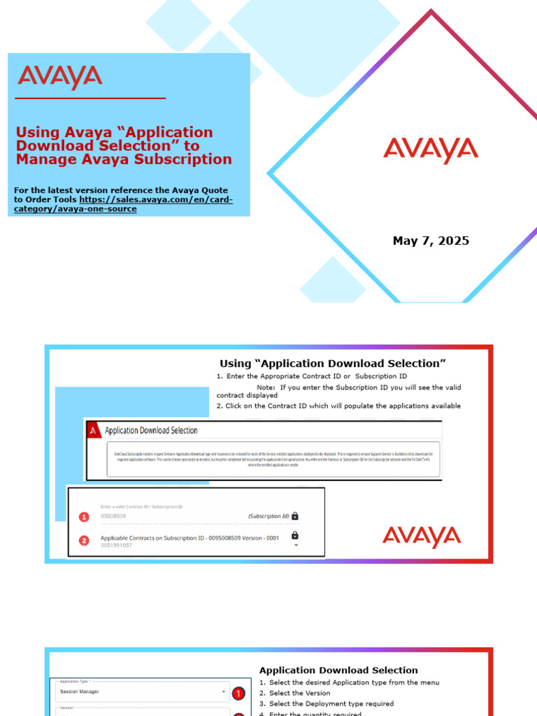 Manage Avaya Subscription Downloads Guide | PDF | System Software ...