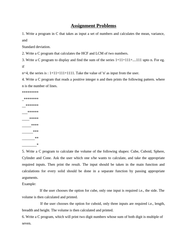 Assignment Problems | PDF