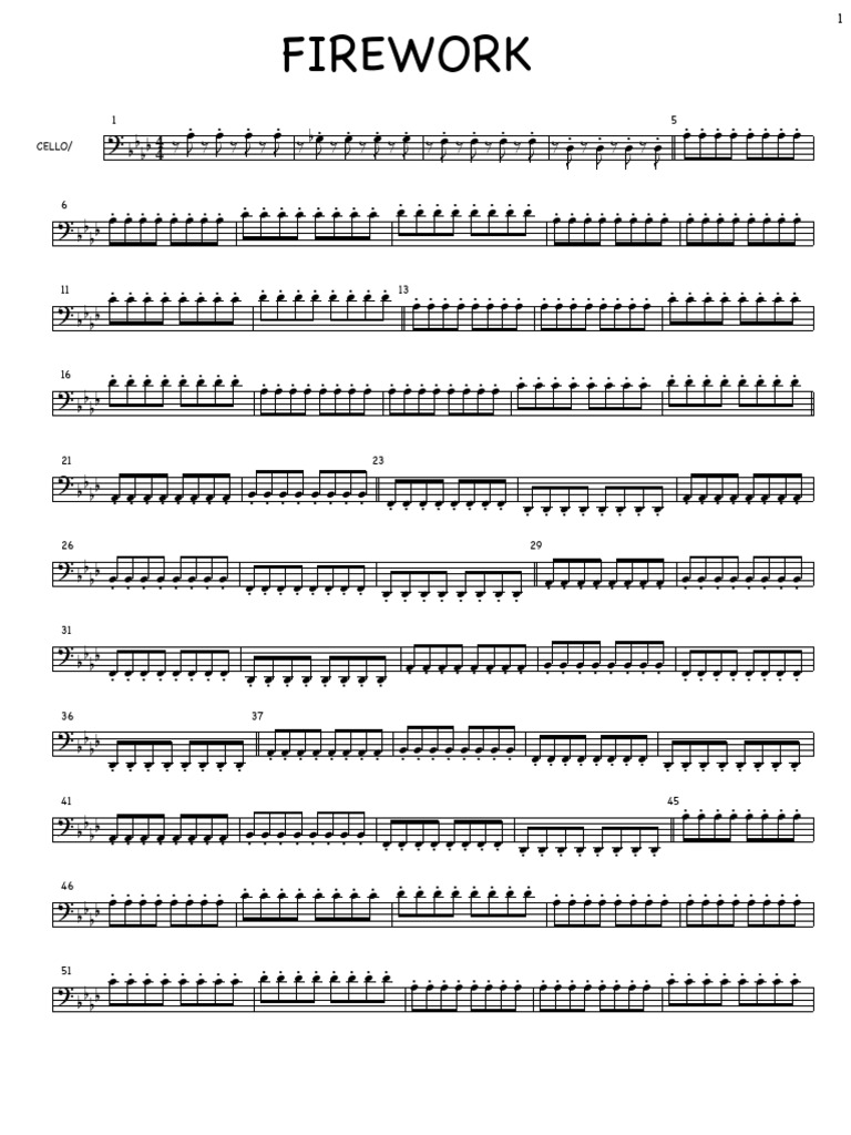 Cello Firework | PDF