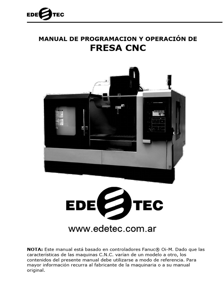 CURSO DE PROGRAMACION Y OPERACIÓN DE FRESA CNC NIVEL I - Rev11 | PDF ...