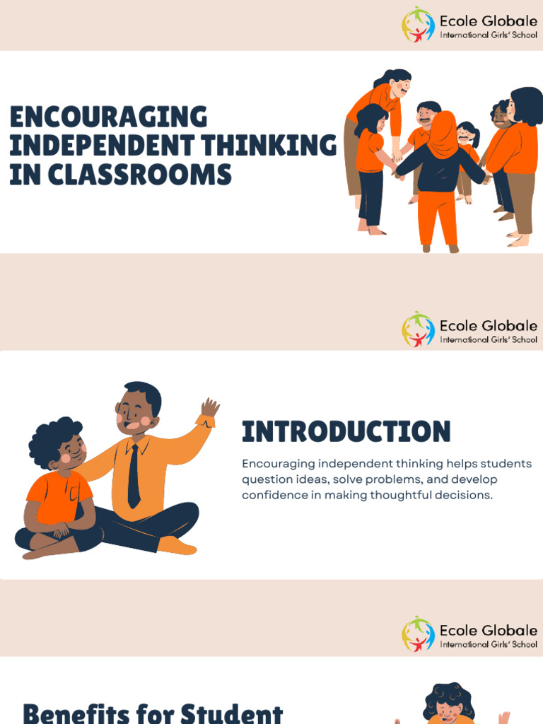 Encouraging Independent Thinking in Classrooms | PDF