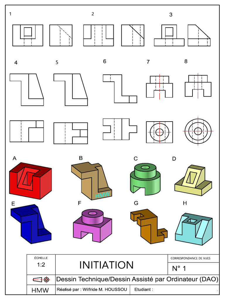 Basics Engineering Drawing HMW | PDF