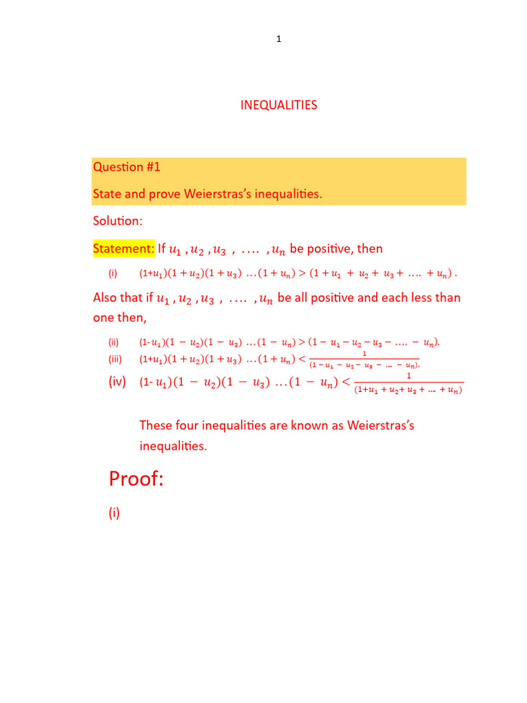 Inequalities MAH | PDF | Mathematics | Number Theory
