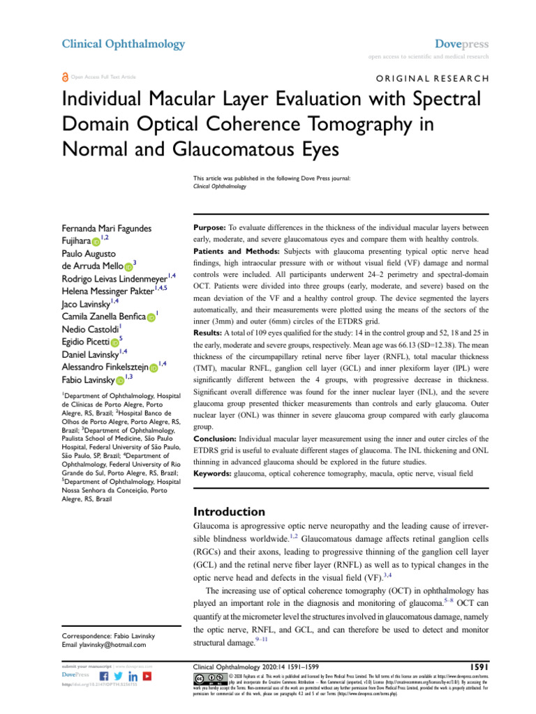 Individual Macular Layer Evaluation With Spectral Domain Optical ...