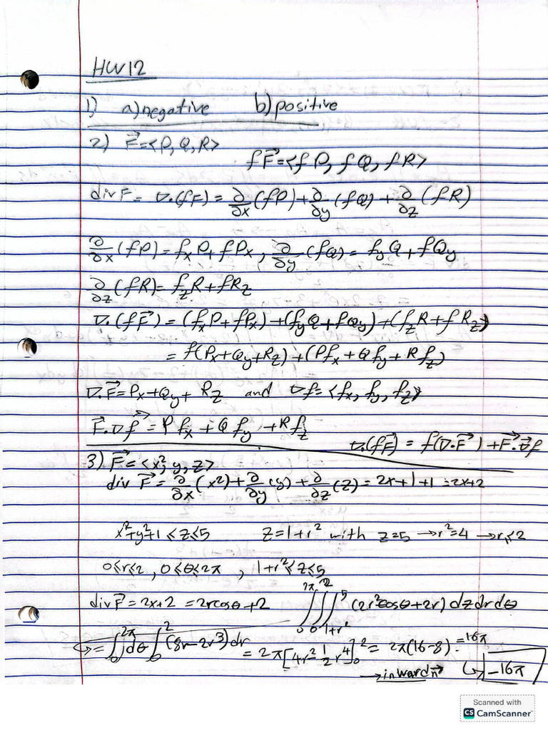 HW 12 Calc 3 | PDF