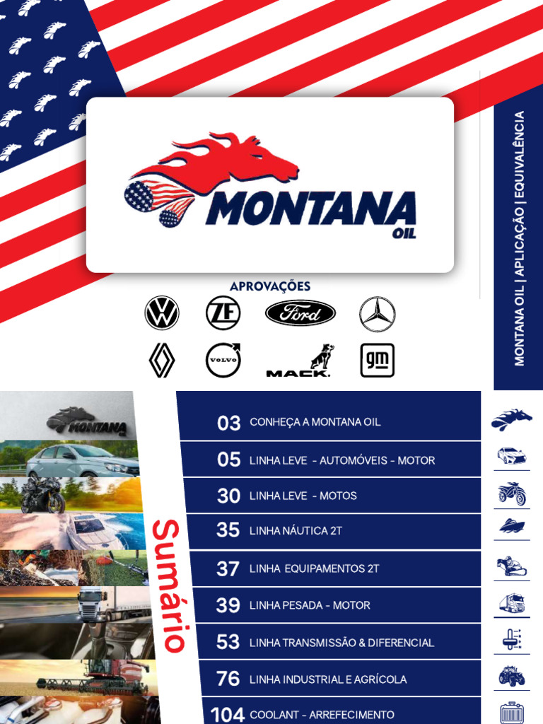 Lubrificantes Montana Oil: Qualidade e Aprovações | PDF | Veículos | Carro