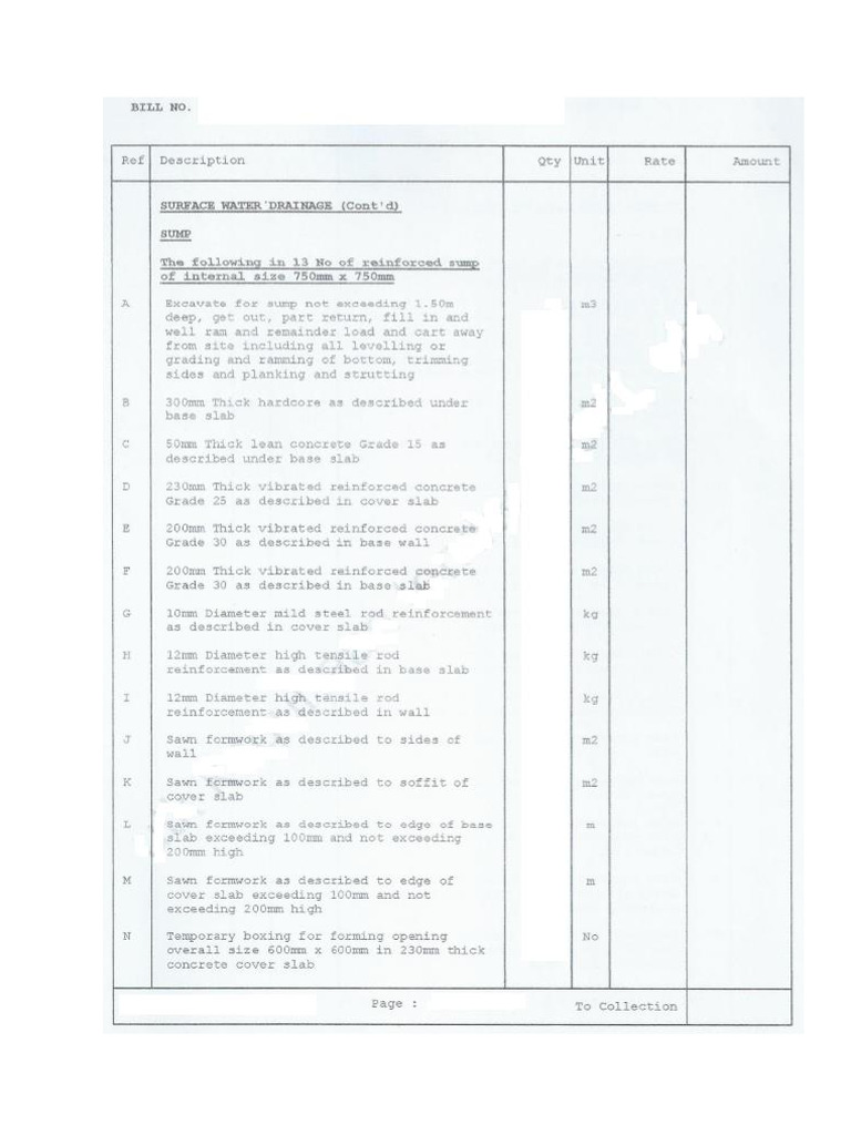 Note 2 - Description Sump & Culvert | PDF