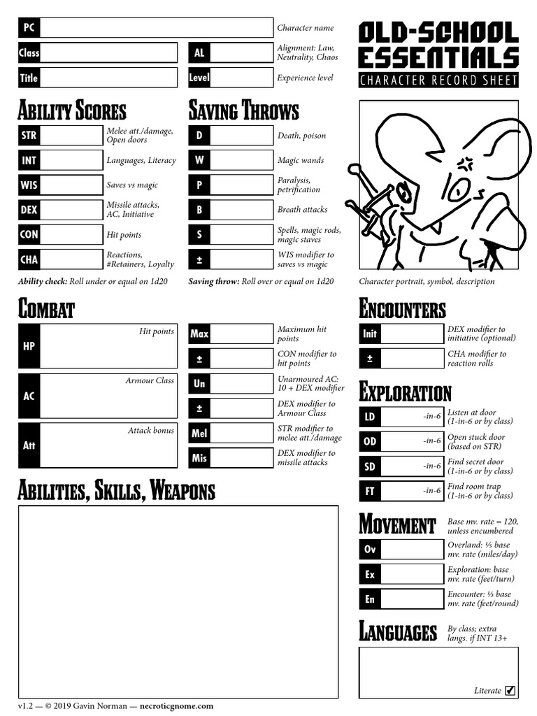 Character Abilities and Combat Stats Guide | PDF | Role Playing Games ...