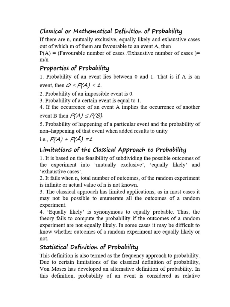 2nd Lecture Fmcs | PDF | Probability | Axiom