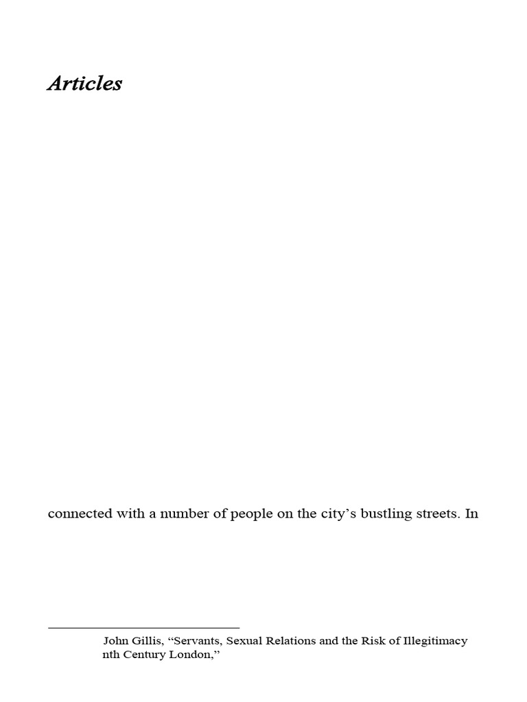 Unwed Mothers and Agency in Victorian London | PDF | Michel Foucault ...