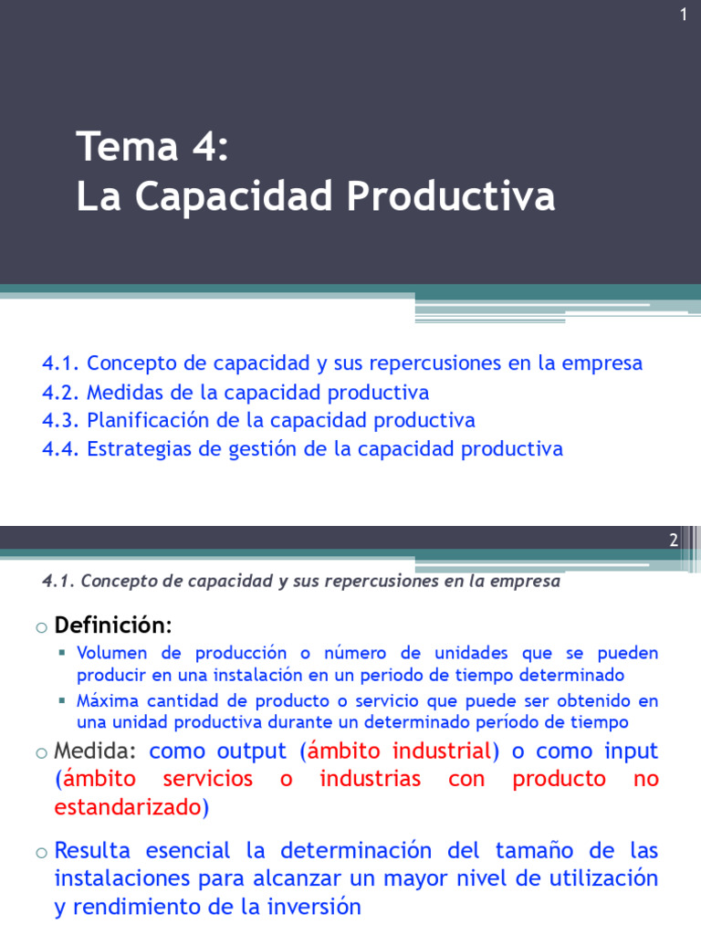 Tema 4 | PDF | Planificación | Negocios económicos