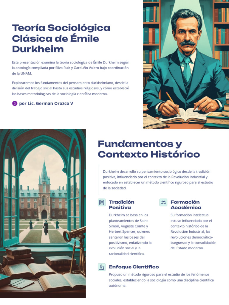 Teoria-Sociologica-Clasica-de-Emile-Durkheim | PDF | Emile Durkheim ...